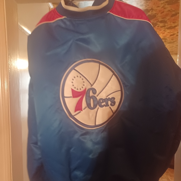 Carl Banks | Jackets & Coats | Philadelphia 76ers Satin Jacket | Poshmark